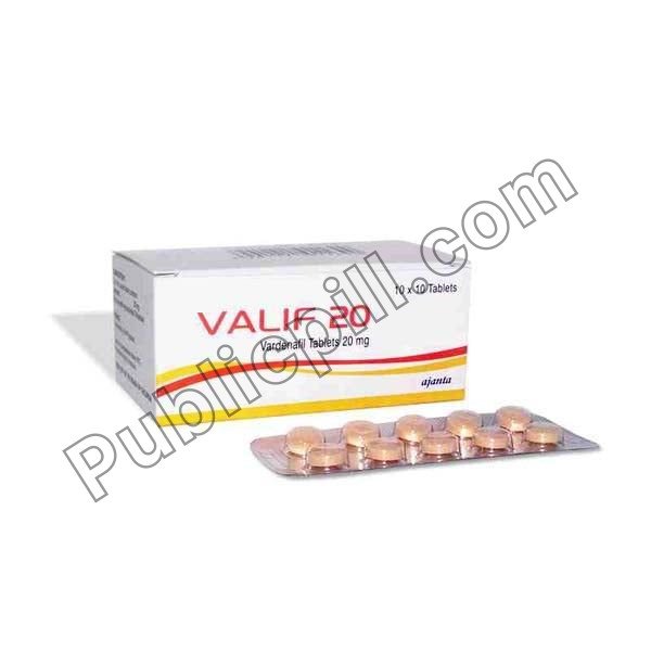 Buy Valif 20 Mg (Vardenafil) - Publicpill | #1 Trusted, Convenient, and ...
