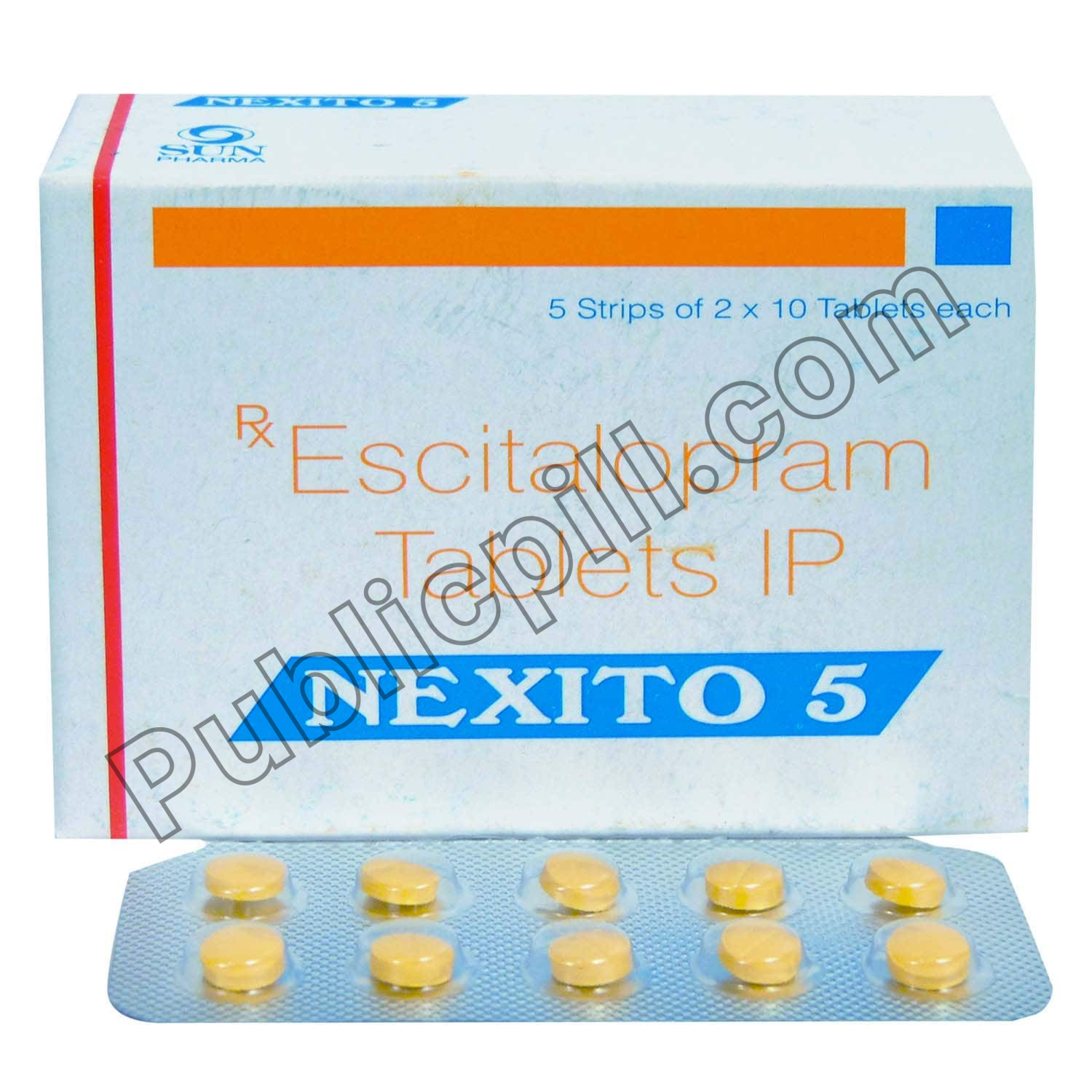 Buy Nexito 5 Mg Tablet (Escitalopram) - Publicpill | #1 Trusted ...