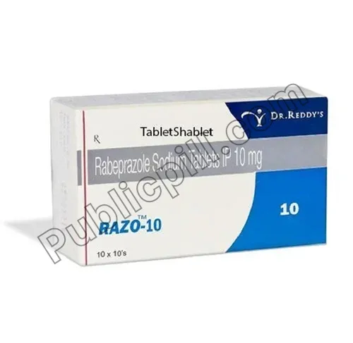 Buy Razo 10 Tablet (Rabeprazole) - Publicpill | #1 Trusted, Convenient ...