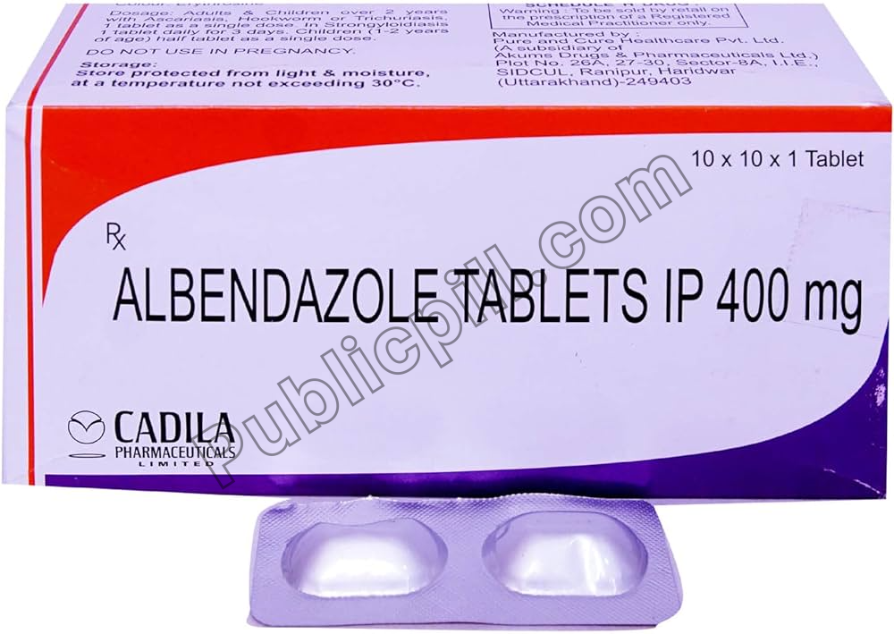 Albendazole 400mg Tablet - Publicpill | #1 Trusted, Convenient, and ...