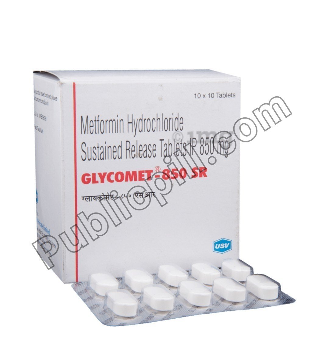 Glycomet 850mg Tablet (Metformin Hcl) - Publicpill | #1 Trusted ...