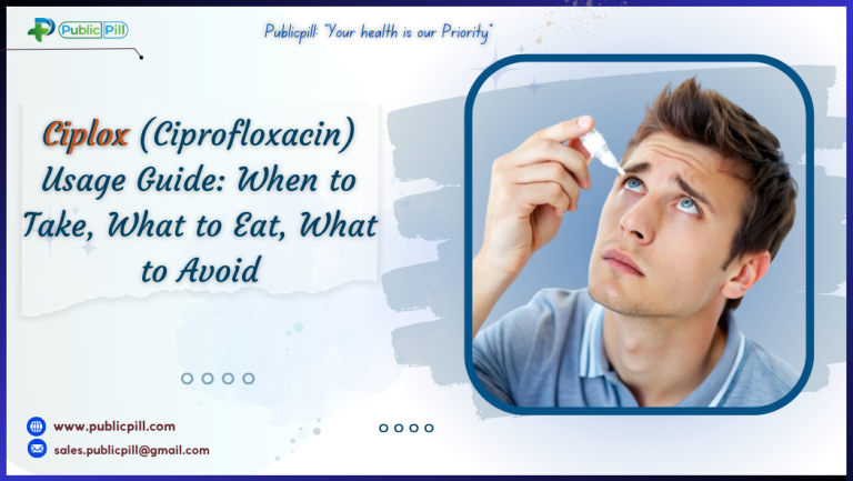 Ciplox (Ciprofloxacin) Usage Guide: When to Take, What to Eat, What to ...